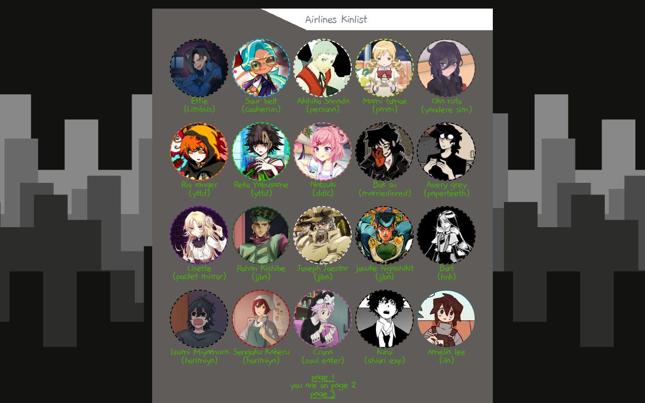 Deltair kinlist page2